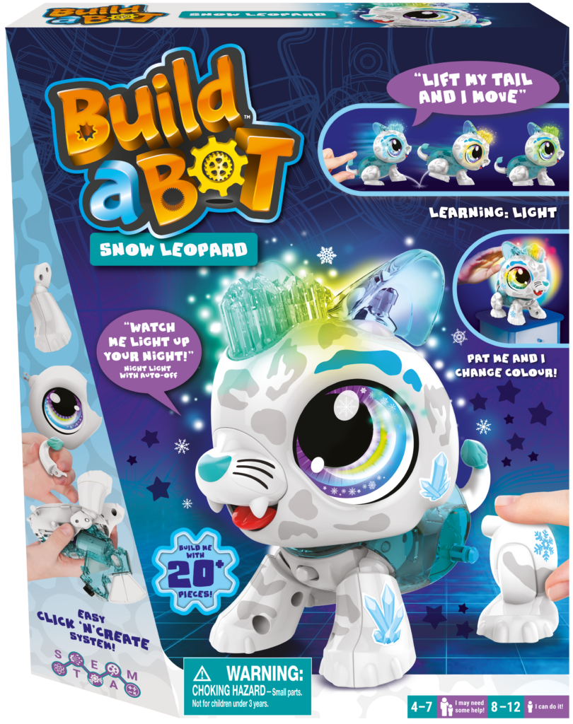 Build a Bot Lights Snow Leopard - Goliath